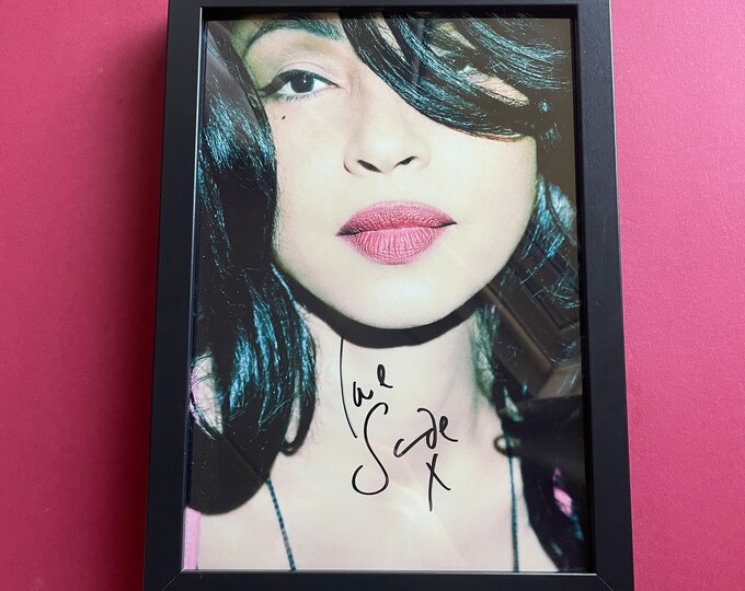 Framed SADE Authentic Hand-signed Photo Autograph With Coa - Etsy