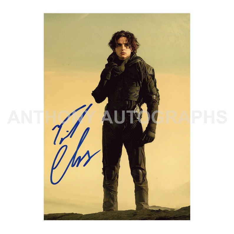 TIMOTHEE CHALAMET / DUNE - Authentic Hand-signed Photo Autograph With ...