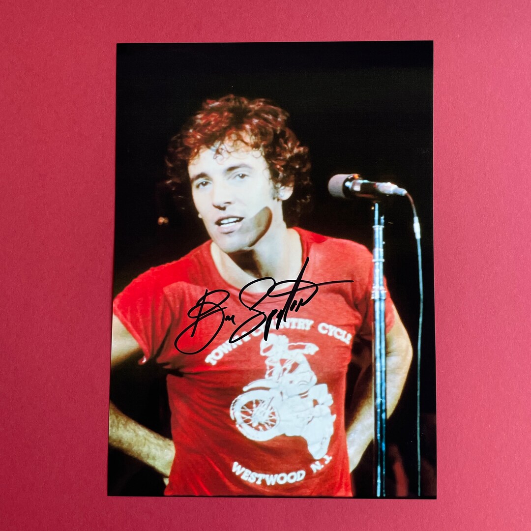 BRUCE SPRINGSTEEN - Authentic Hand-signed Photo Autograph With Coa - Etsy