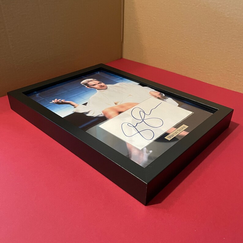 Framed SHARON STONE / Basic Instinct Authentic Hand-signed Autograph ...