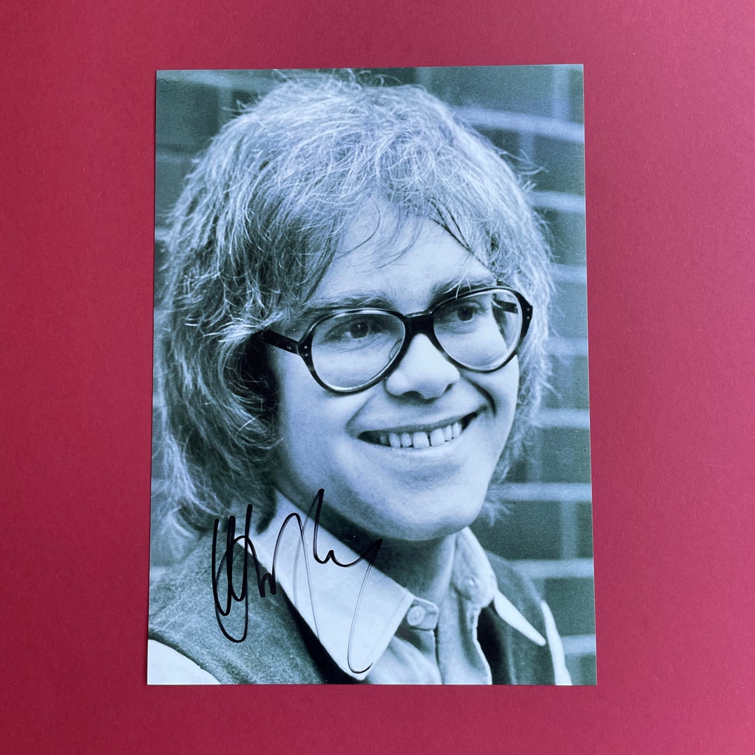 ELTON JOHN - Authentic Hand-signed Photo Autograph With Coa - Etsy