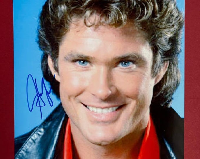 DAVID HASSELHOFF - Authentic Hand-signed Photo Autograph With Coa - Etsy