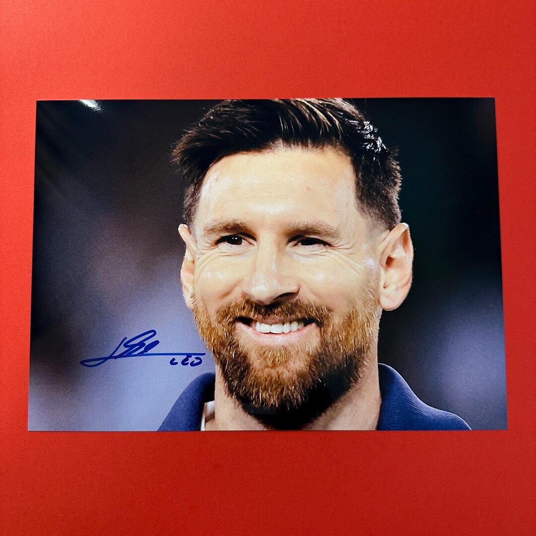 LIONEL MESSI - Authentic Hand-signed Photo Autograph With Coa - Etsy UK