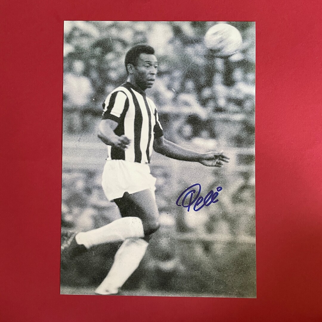 Rare PELE Authentic Hand-signed Photo Autograph With Coa - Etsy
