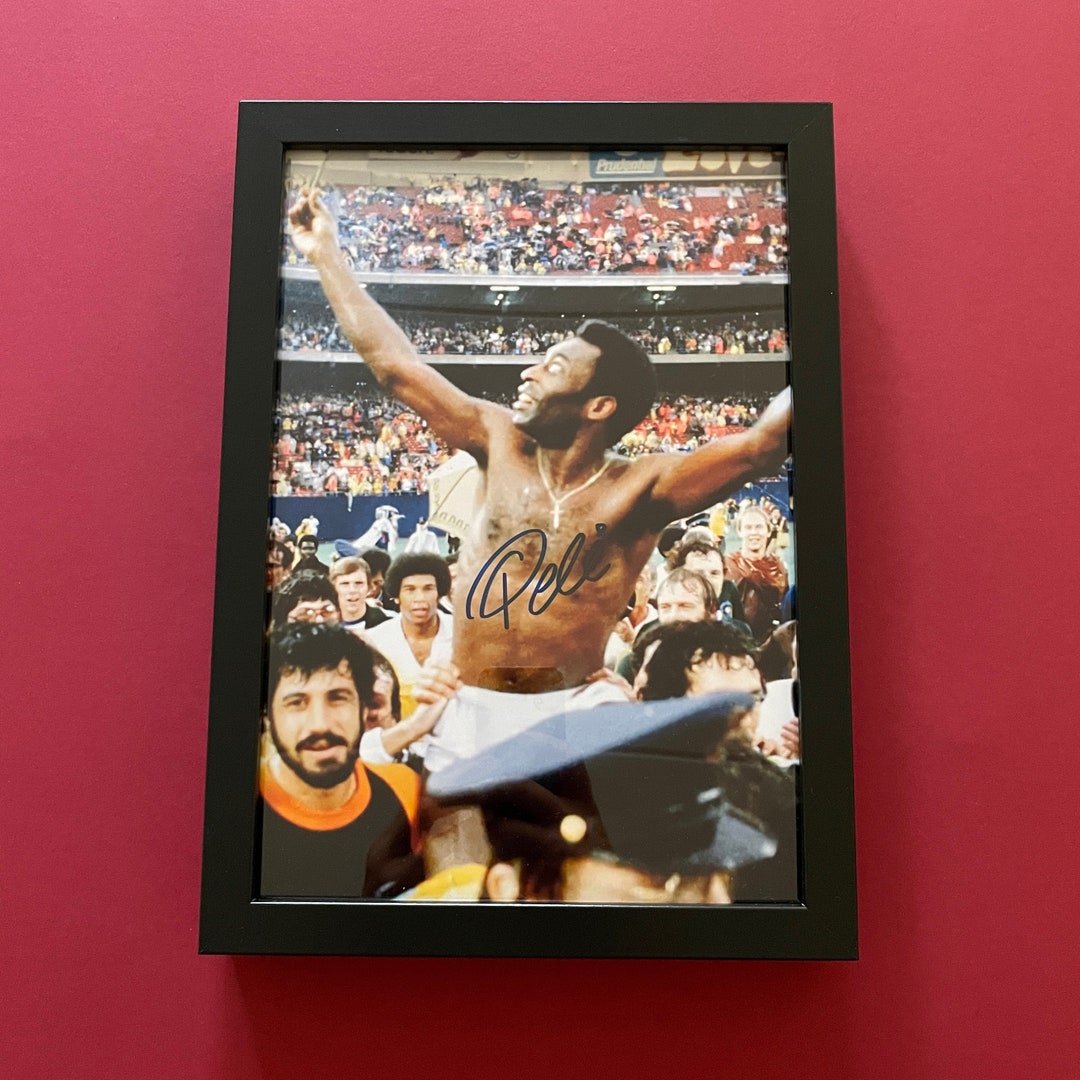 Rare Framed PELE Authentic Hand-signed Photo Autograph With COA - Etsy