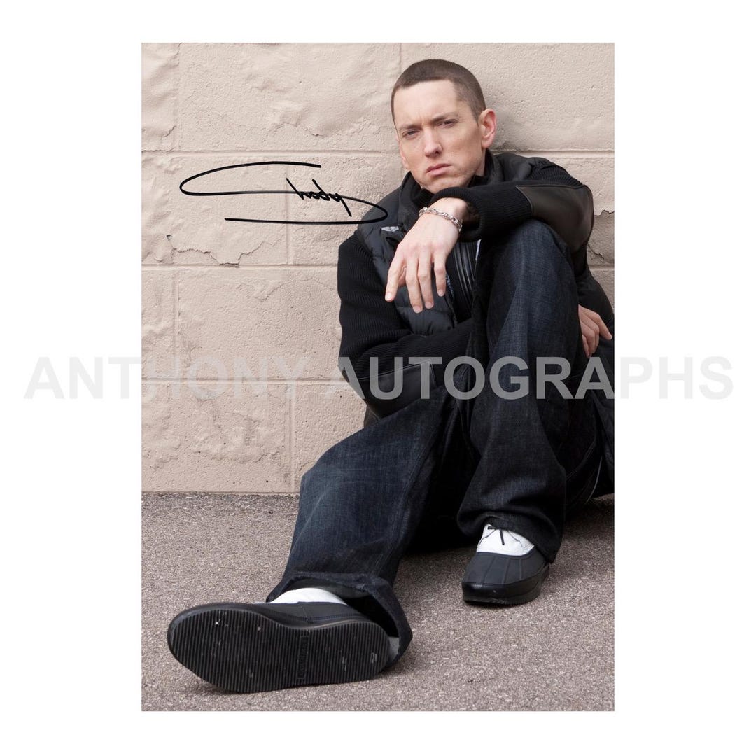 EMINEM - Authentic Hand-signed Photo Autograph With Coa - Etsy