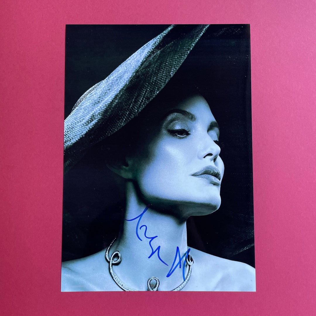 ANGELINA JOLIE - Authentic Hand-signed Photo Autograph With Coa - Etsy