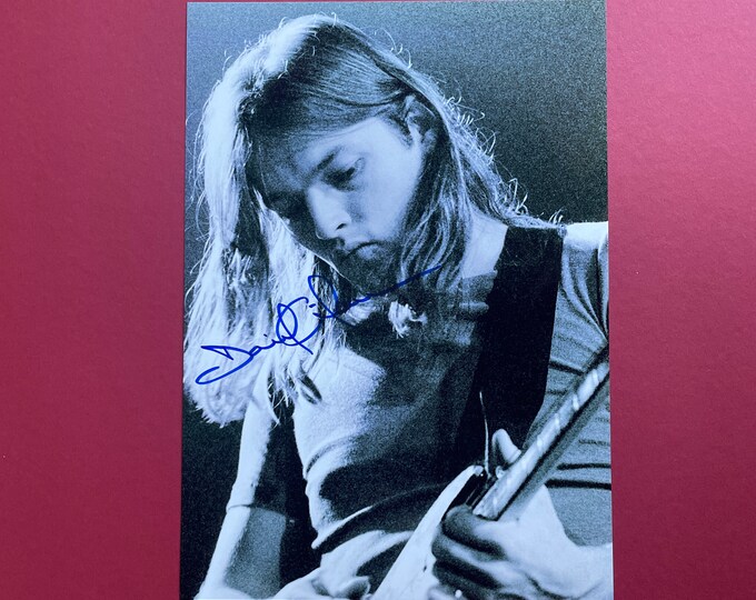 DAVID GILMOUR / Pink Floyd - Authentic Hand-signed Photo Autograph With ...