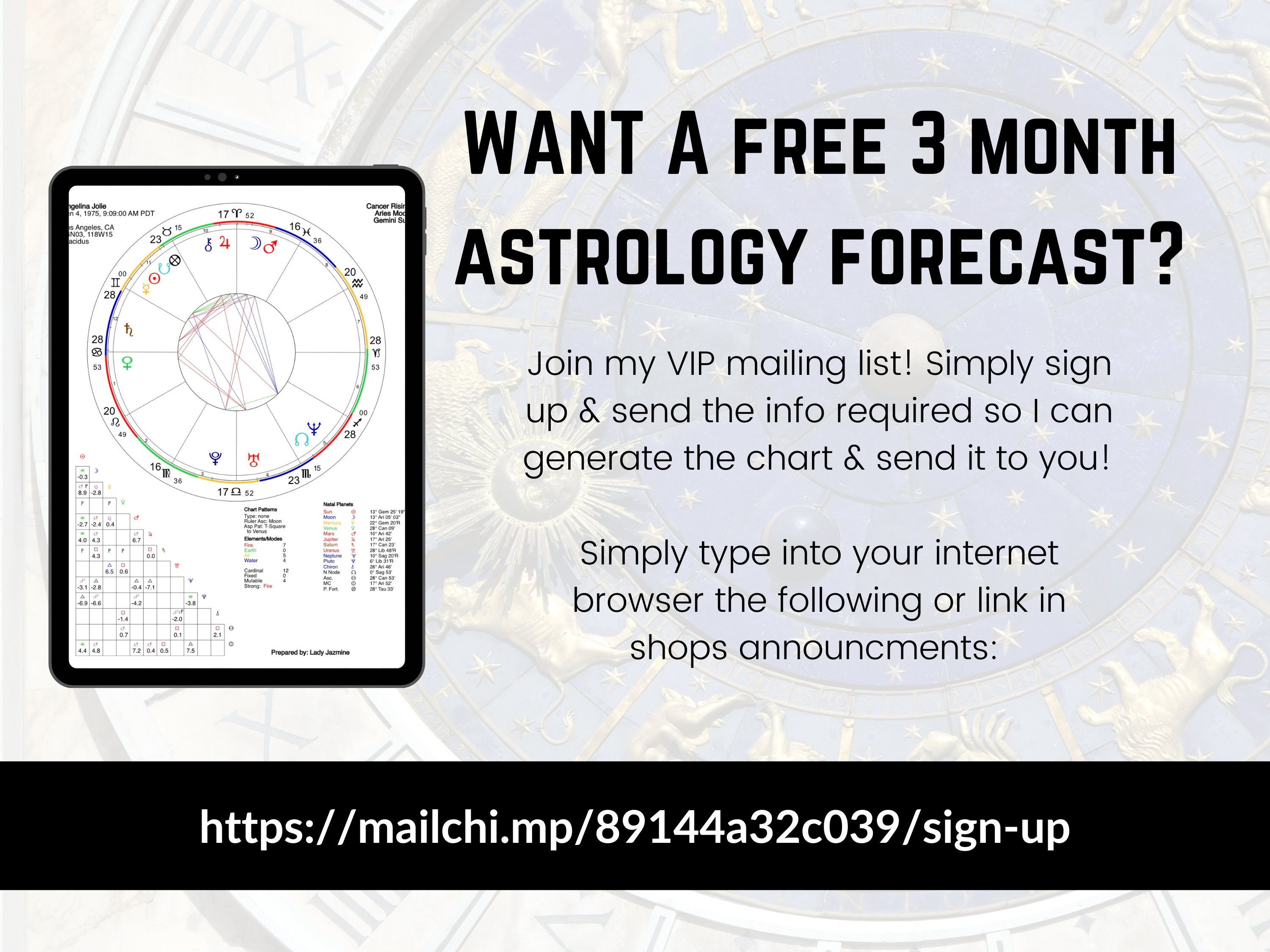 In Depth Video Natal Birth Chart, Astrology Video, Full Astrological ...