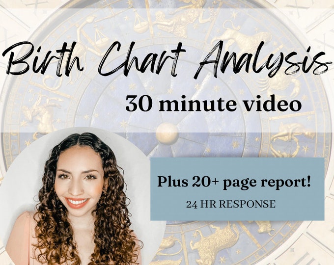 In Depth Video Natal Birth Chart, Astrology Video, Full Astrological Analysis, Video Recording ...