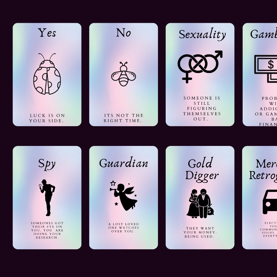 Cosmic Insights Printable Oracle Deck | 40 Cards | Printable ...