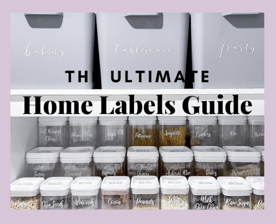 Home Organisation Label Guide | Label Descriptions for Every Space ...
