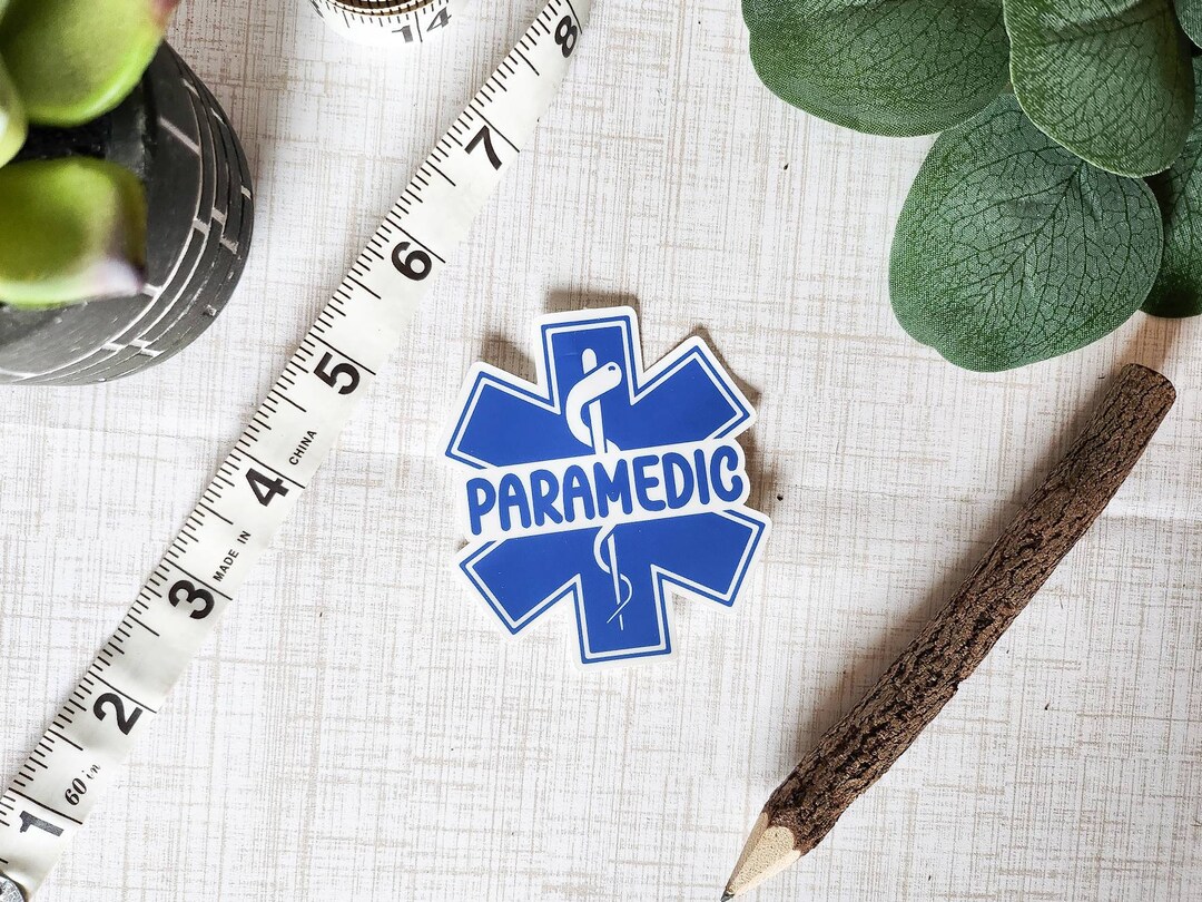 Paramedic Star of Life Waterproof Matte Sticker - Etsy