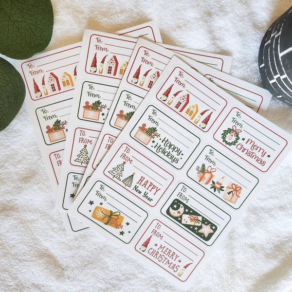 Mini Christmas Tags - Etsy