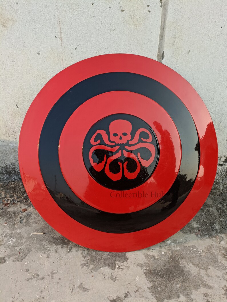 Marvel Black Skull Metal Captain America Shield 22 - Etsy