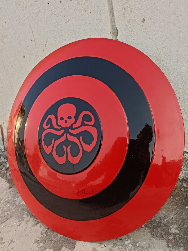 Marvel Black Skull Metal Captain America Shield 22 - Etsy