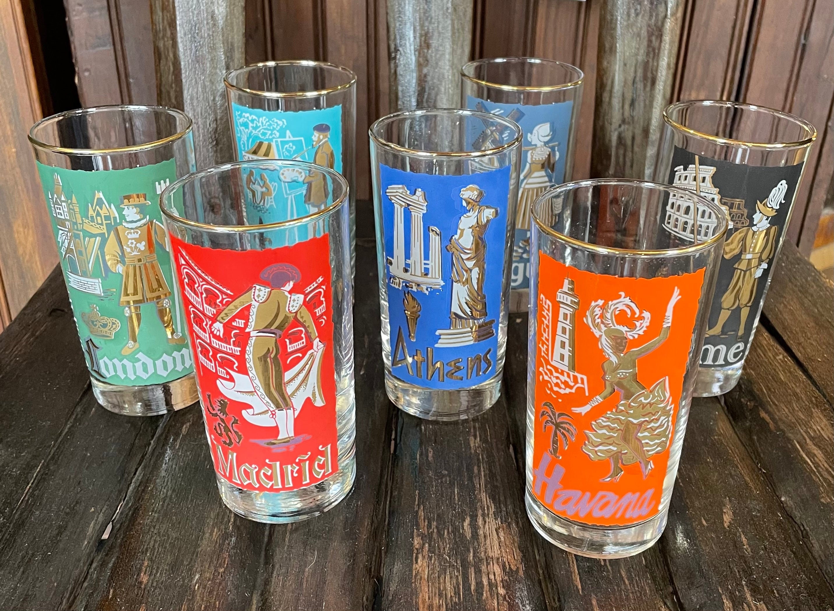 Libbey Atomic Juice Glasses - Etsy