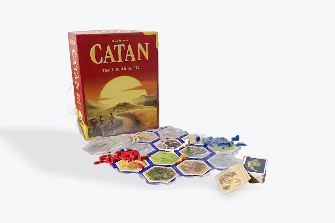 3D Printed Catan Hex Card Holder Set- Organized Board Game Accessory - Etsy