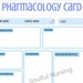 Pharmacology Medication Card - Blue - Etsy