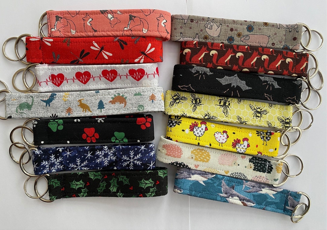 Key Fob, Key Chain, Animal Print Key Chain, Holiday Key Chain, Matching ...