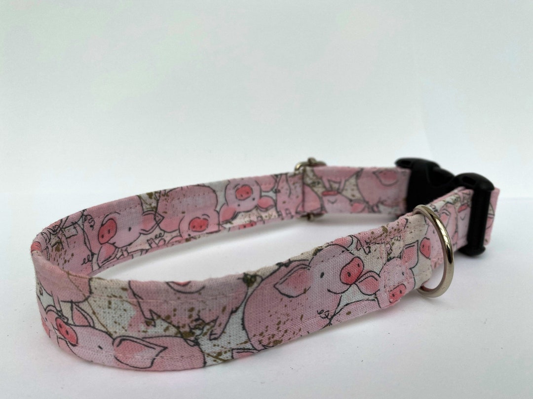 Pink Pig Dog Collar, Farm Animal Dog Collar - Etsy