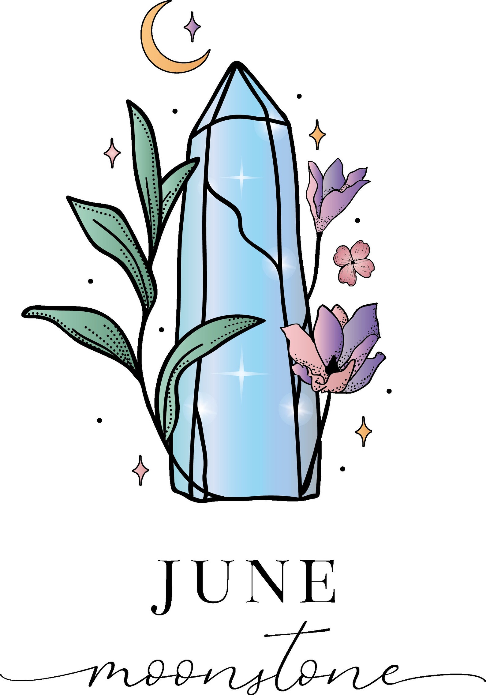 JUNE BIRTHDAY SHIRT - June Birthday Gift, Crystal Birth Month Shirt ...