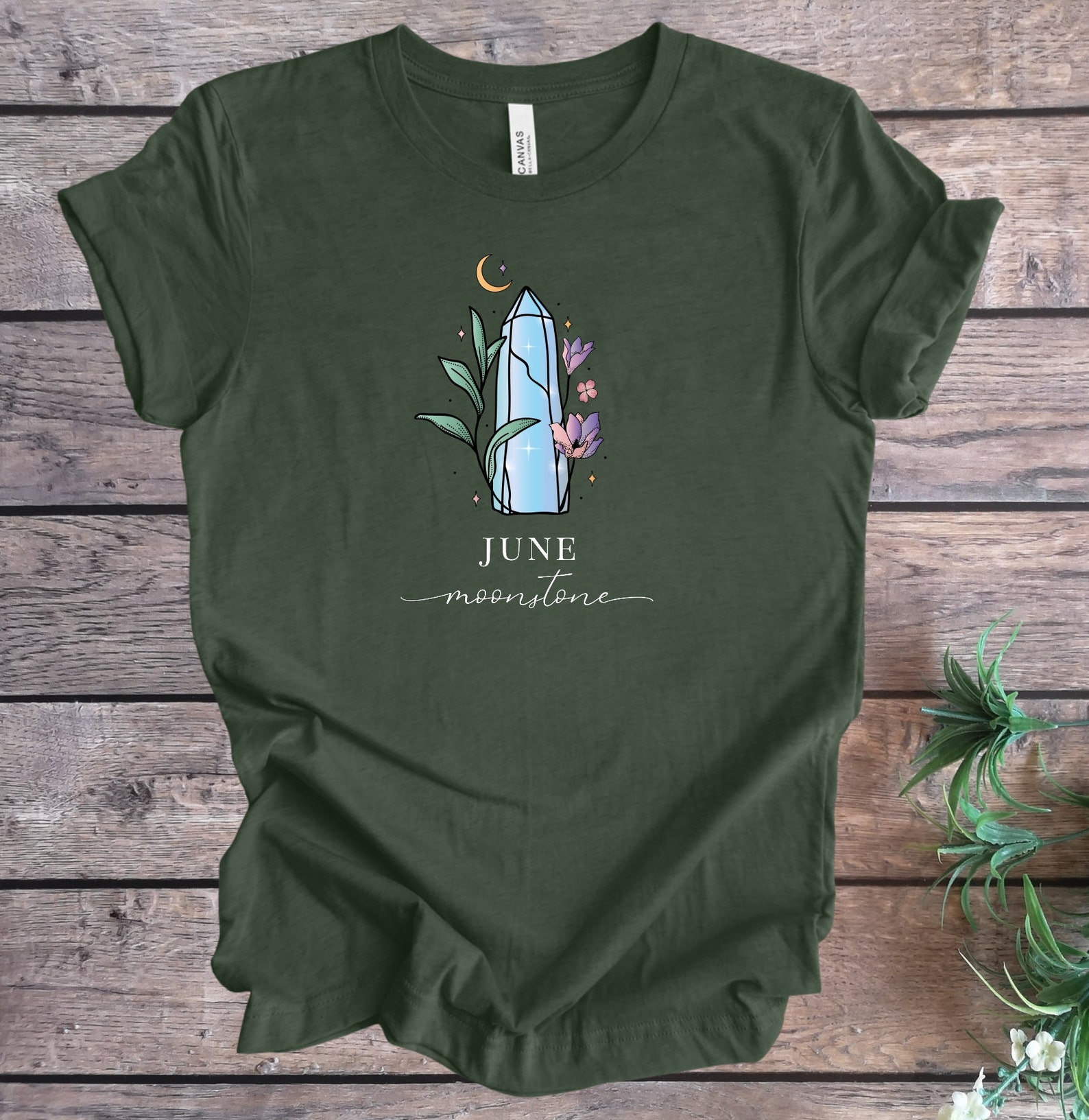 JUNE BIRTHDAY SHIRT - June Birthday Gift, Crystal Birth Month Shirt ...