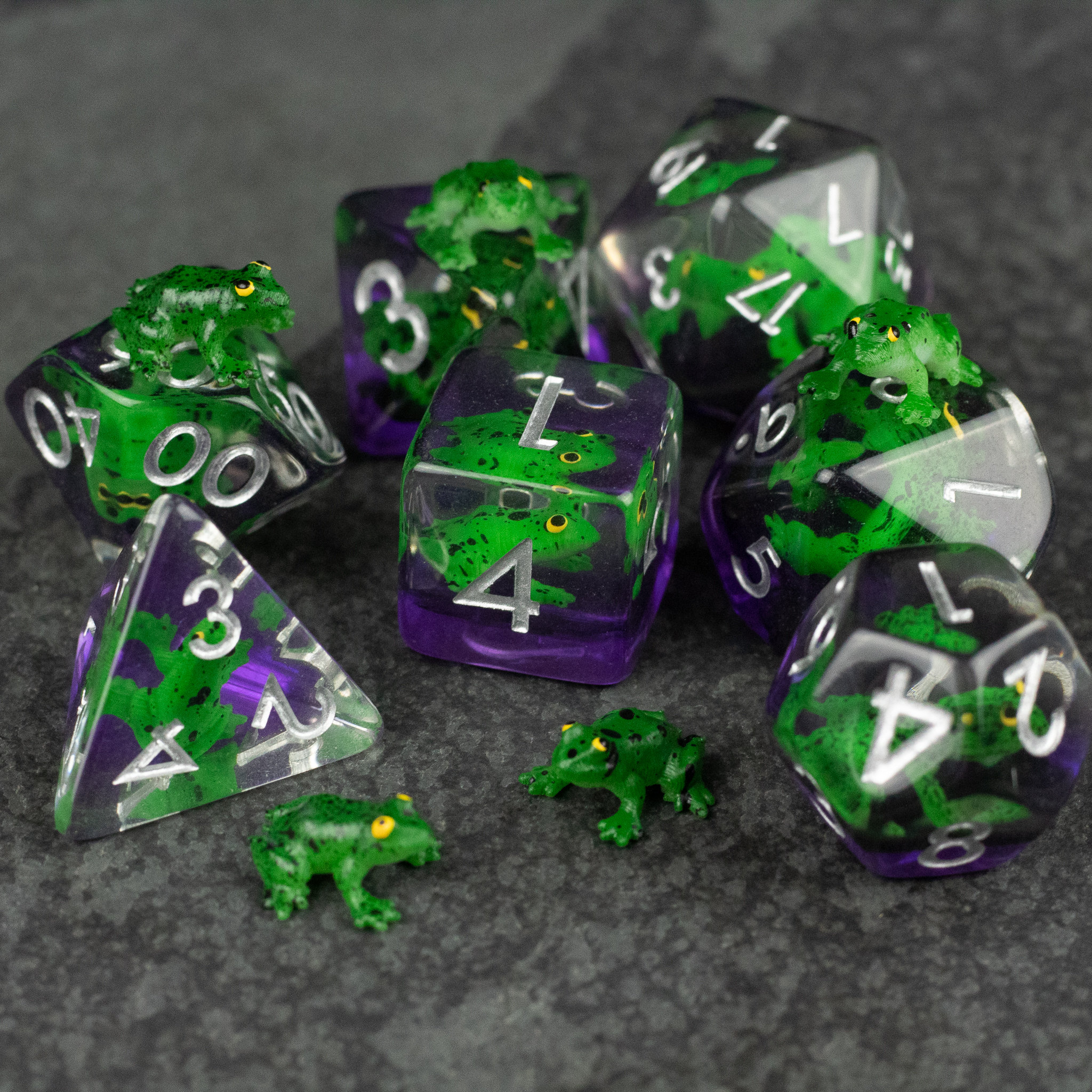 Frog Dice Set for Dnd Animal Inclusion Dice for D&D Frog - Etsy Canada