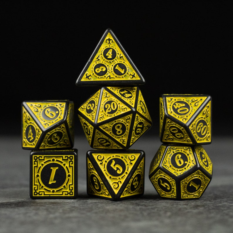 Runes RPG Dice Set / Dice for Dnd / Standard Dice for D&D - Etsy
