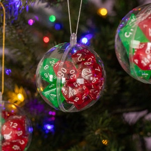 Crit-miss Dice Ornaments for Dnd RPG Dice Holiday Ornaments Nerd ...