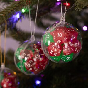 Crit-miss Dice Ornaments for Dnd RPG Dice Holiday Ornaments Nerd ...