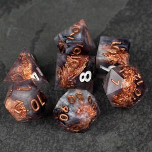 Lich King Dice Set for Dnd Sharp Edge Resin Dice for D&D Beautiful Dice ...