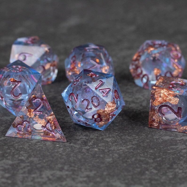 Temporal Rift Liquid Core Dnd Dice Set - Etsy