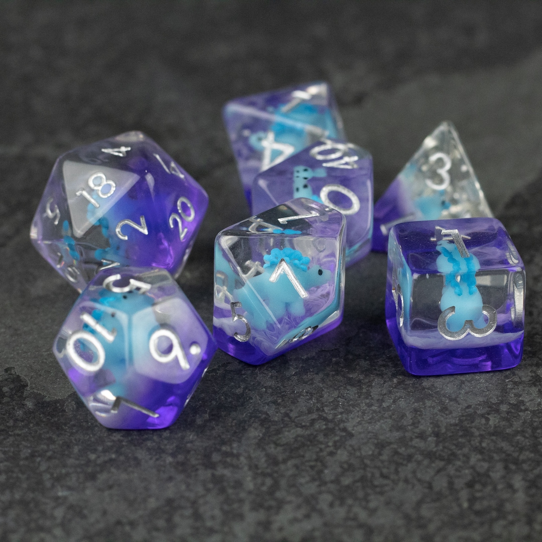 Dinosaur Dice Set - Stegosaurus / Inclusion Dice for Dnd / Dungeons and ...