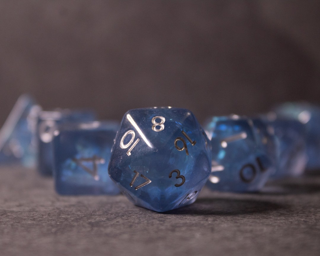 Glacier Ice Dice Set // Role Playing Dice // Dungeons and Dragons Dice ...