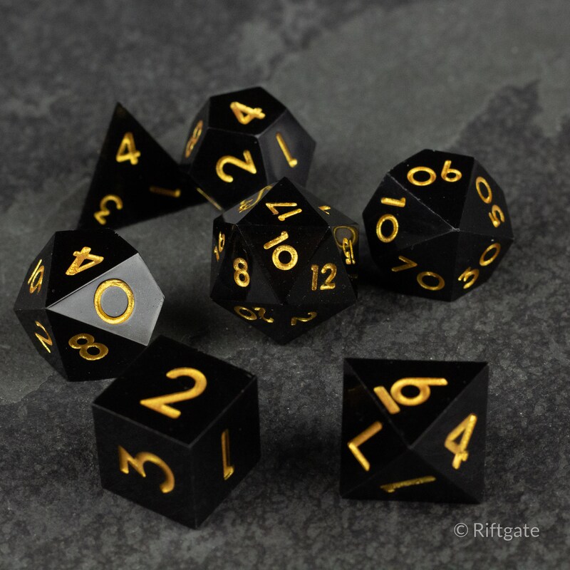 Black Dice Set - Etsy