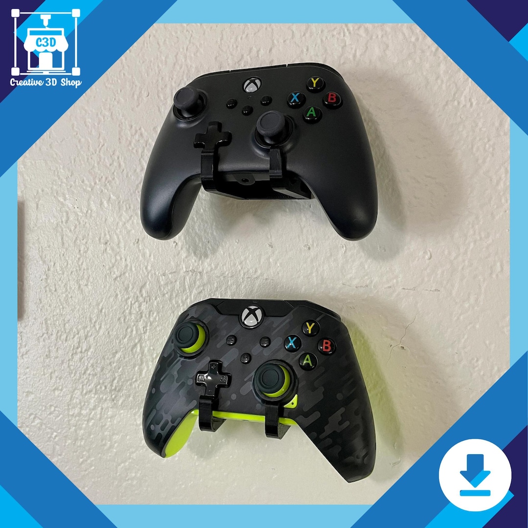 3D Printable Controller Holder & Headphone Stand STL File – Universal ...