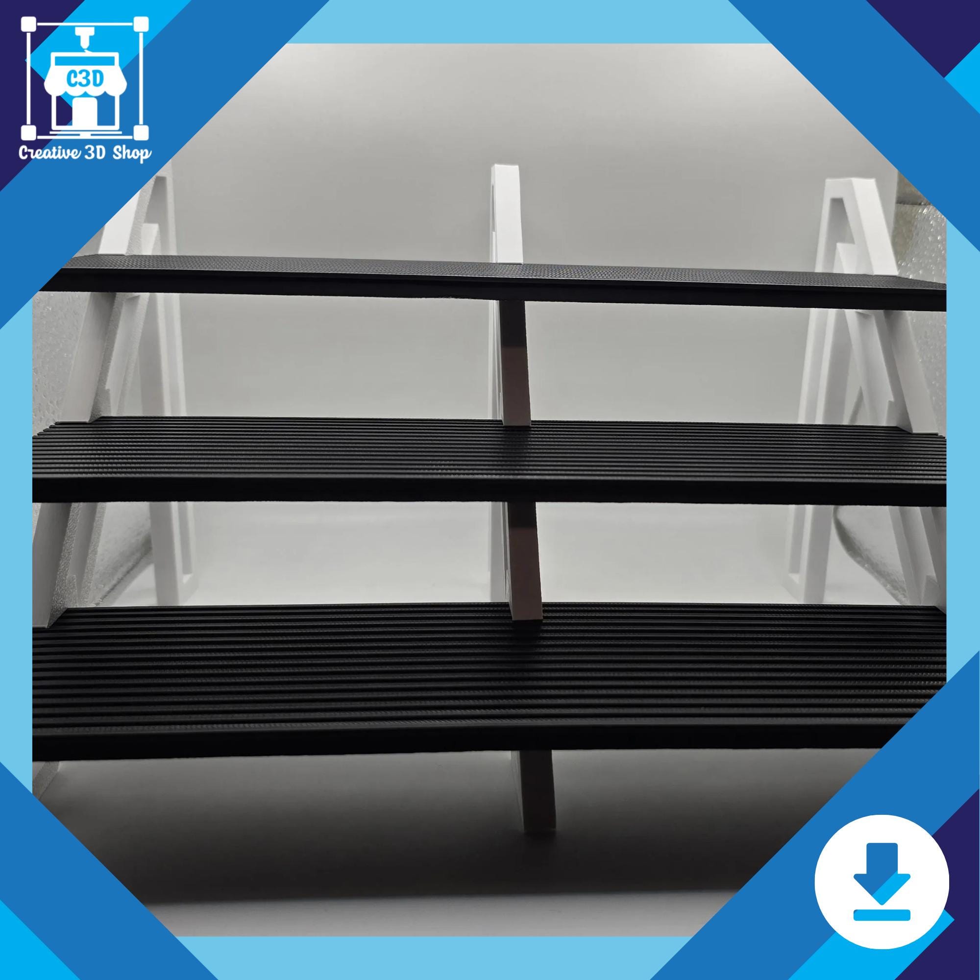 Printable Shelving Display STL File – 3D Printable Riser & Vendor ...