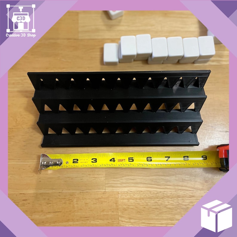 Mahjong Tile Holder – 3D Printed Game Accessory Rack for Mahjong Tiles ...