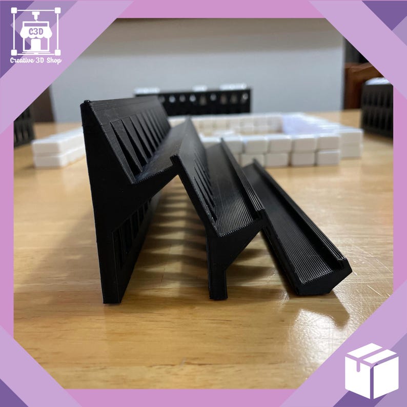Mahjong Tile Holder – 3D Printed Game Accessory Rack for Mahjong Tiles ...