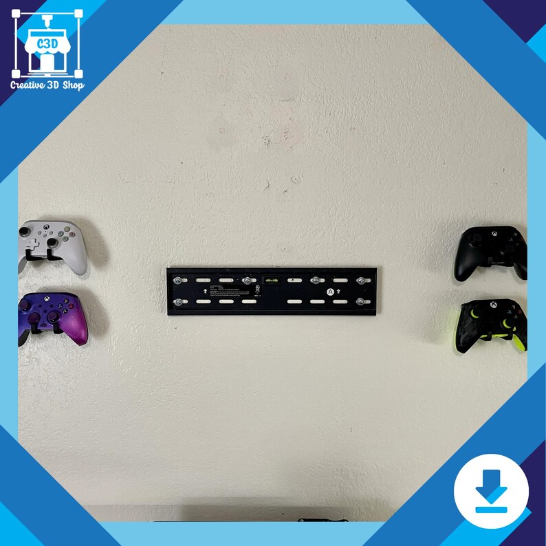 3D Printable Controller Holder & Headphone Stand STL File – Universal ...