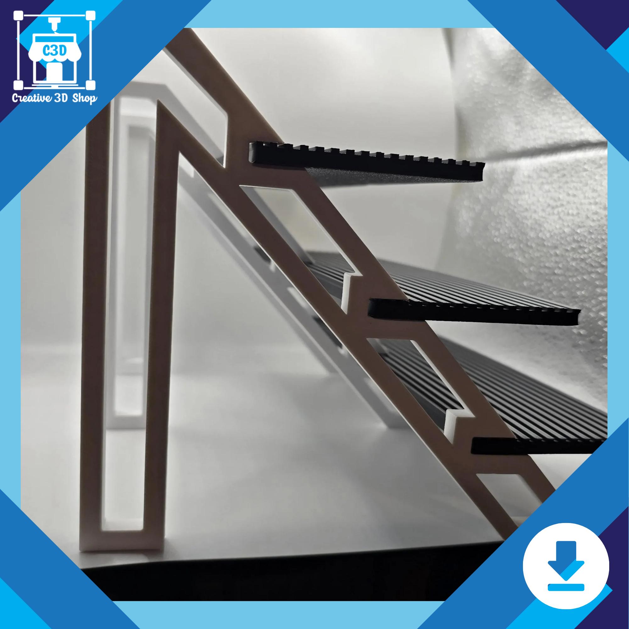 Printable Shelving Display STL File – 3D Printable Riser & Vendor ...