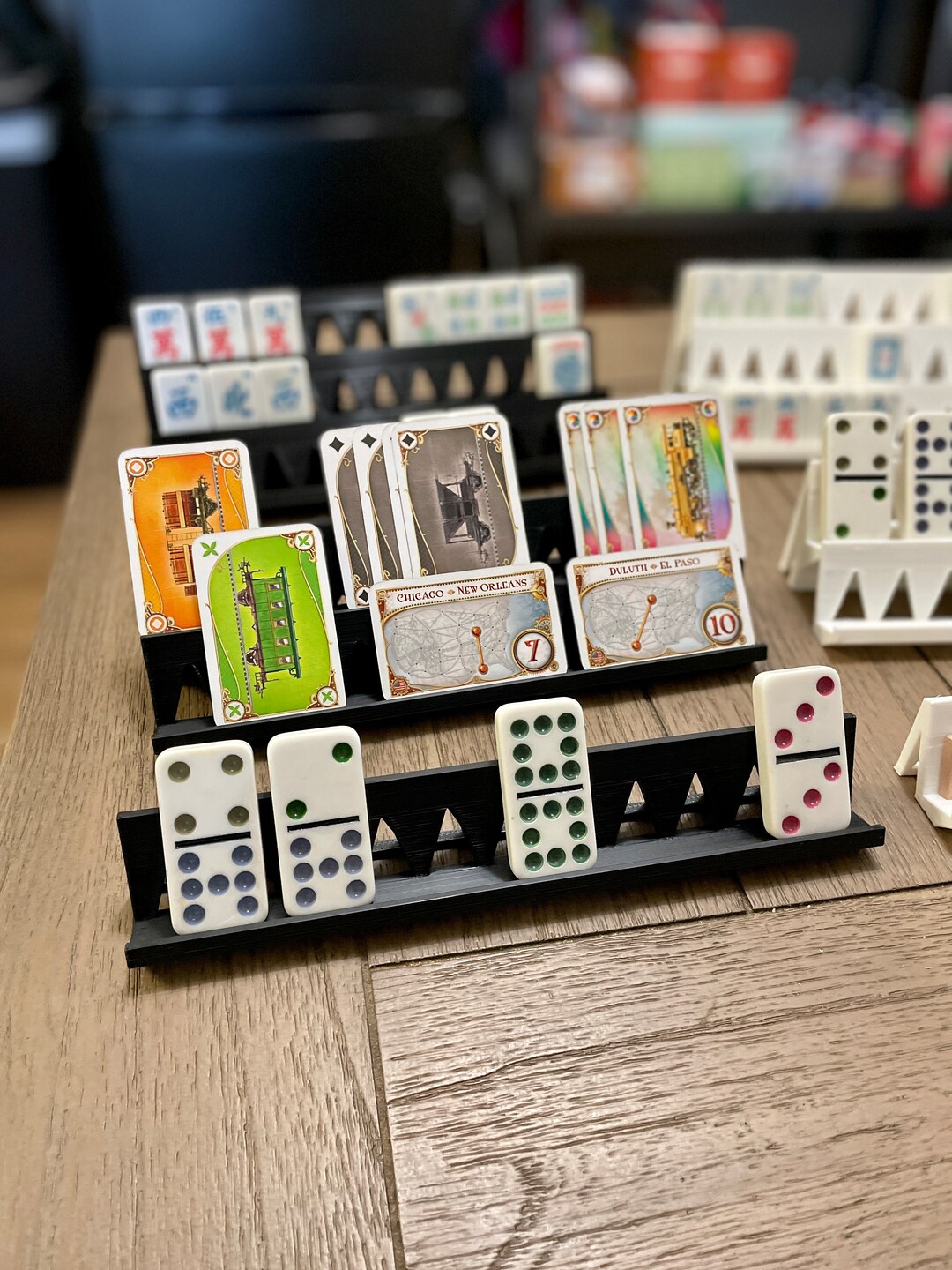 1 Tier Mahjong Tiles / Card & Tile Holder Rack 3D Printed, Handmade ...