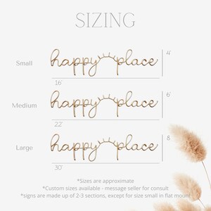 Happy Place Wire Words and Heart Art | Wire Sign | Wire Word Art | Wire ...