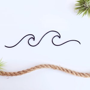 Ocean Waves Wire Art Single Line Wire Art Waves Wall Art - Etsy