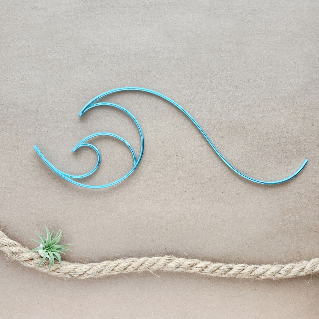 Ocean Waves Wire Art Single Line Wire Art Waves Wall Art - Etsy