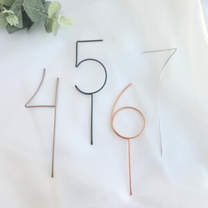 Wire Number Cake Topper | Anniversary, Birthday Decoration - Etsy