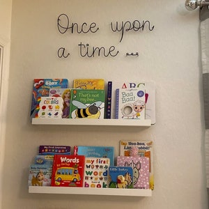 Once Upon a Time Wire Sign | Reading Corner Decor | Library Sign ...