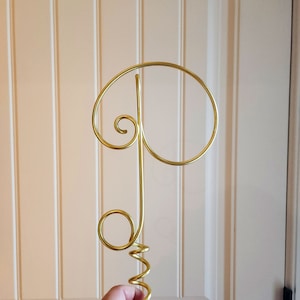 Monogram 7" Wire Tree Topper A-Z - | Custom Personalized Wire Initial ...