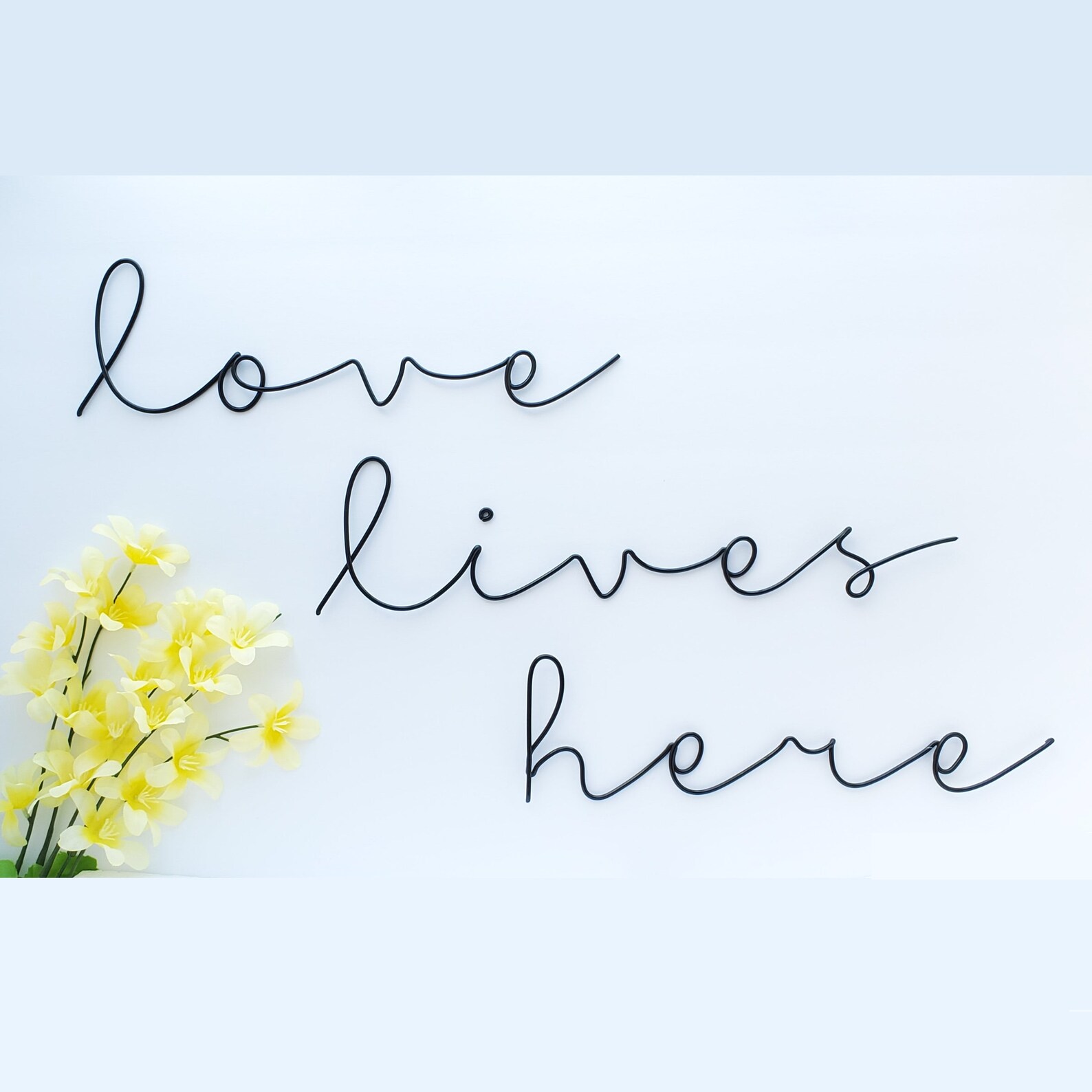 Custom Wire Words Sign Sincerely Font Wire Name Wire Sign - Etsy